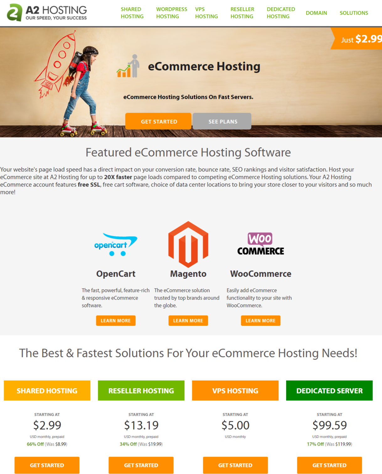 11 Best Ecommerce Hosting Providers Hosting - Compare Pricing & Plans ...