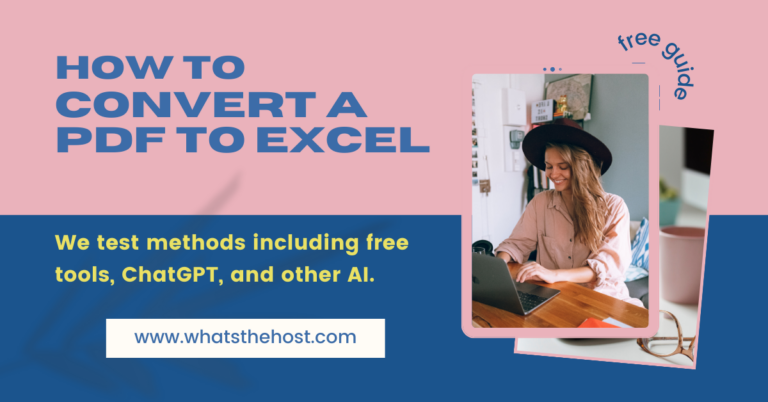 How to Convert a PDF to Excel: Using Free Tools vs AI and ChatGPT ...